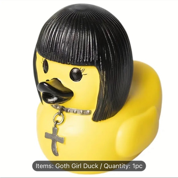 Office | Goth Girl Rubber Duck With Black Hair | Poshmark